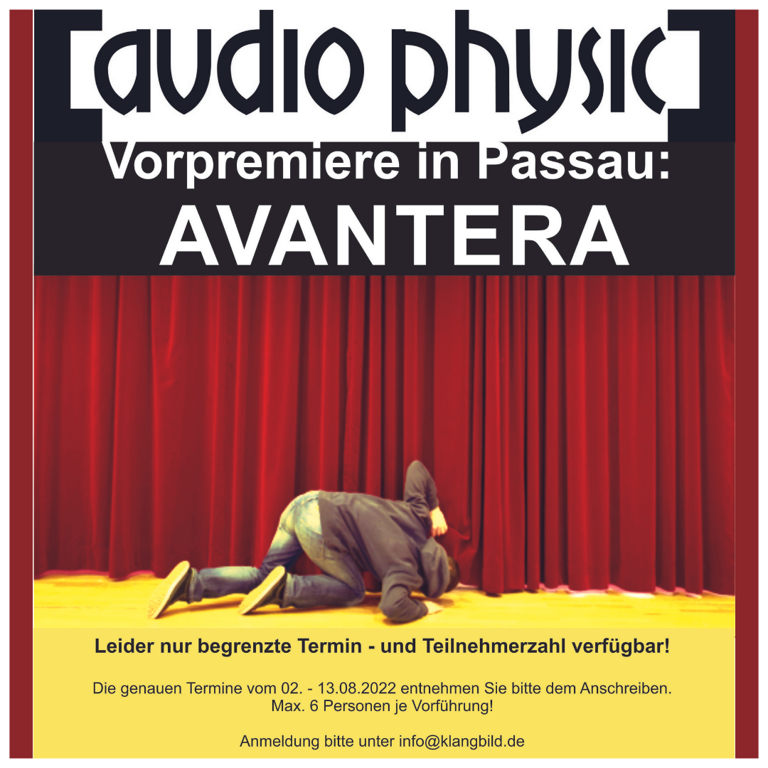 SAVE THE DATE - Vorpremiere AVANTERA bei Klangbild Lehner - City Marketing Passau